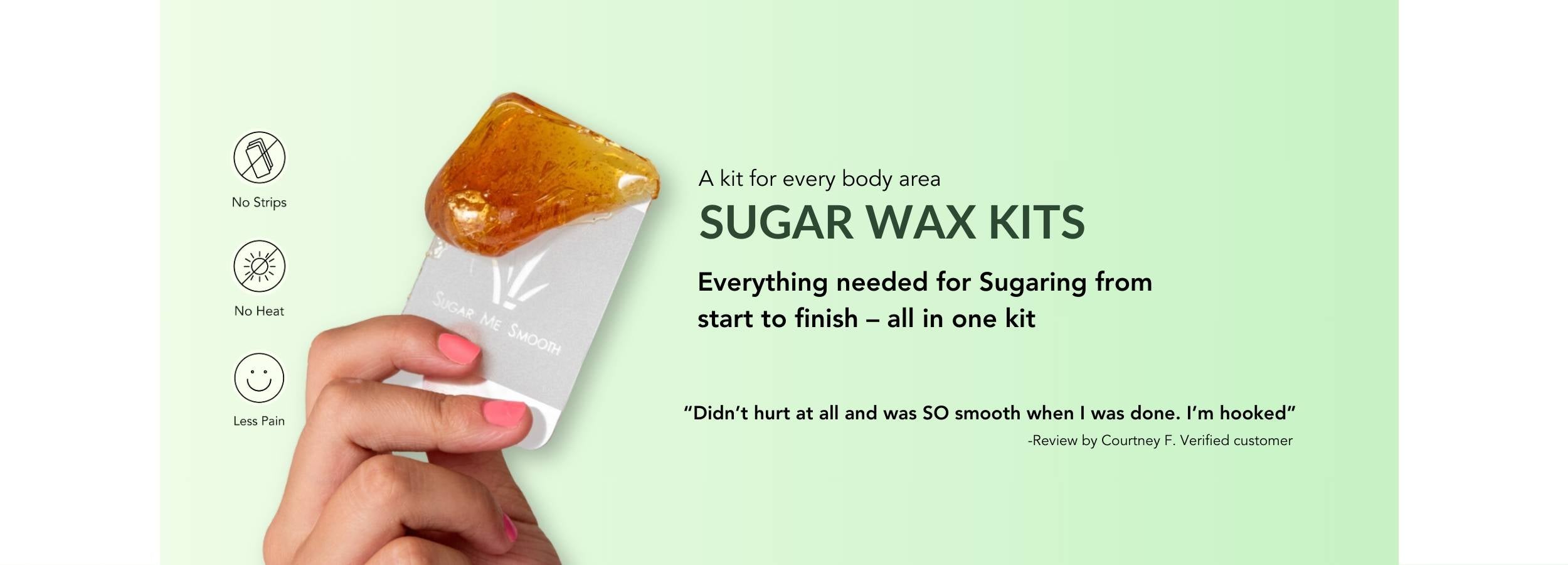 Sugar Wax Kit | Skin Safe Sugaring at Home | Sugar Me Smooth